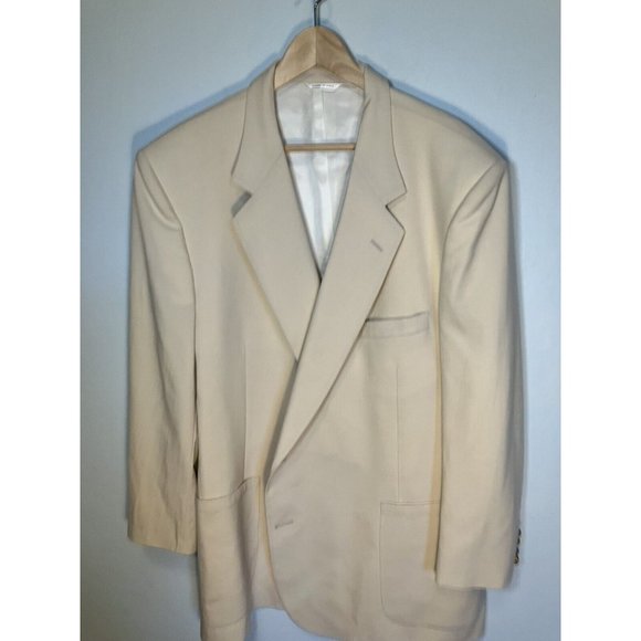 Lanvin | Suits & Blazers | Lanvin Paris Tuxedo Suit Jacket Off White ...